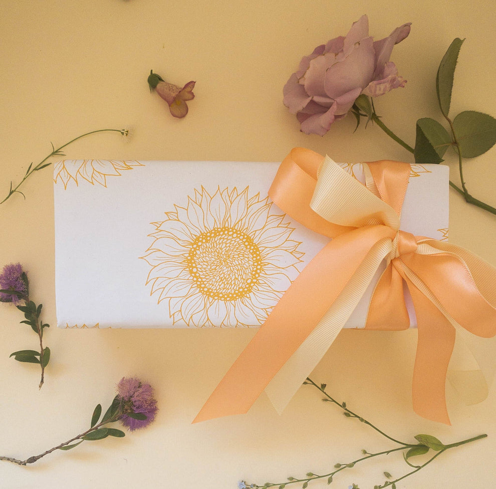 Sunflower Wrapping Paper – This On Paper